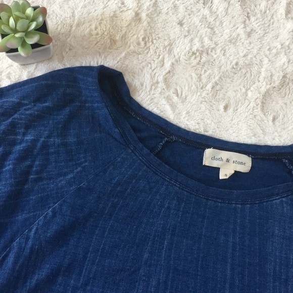 Anthropologie | Tops | Cloth Stone Anthropologie Chambray Dolman Crop ...